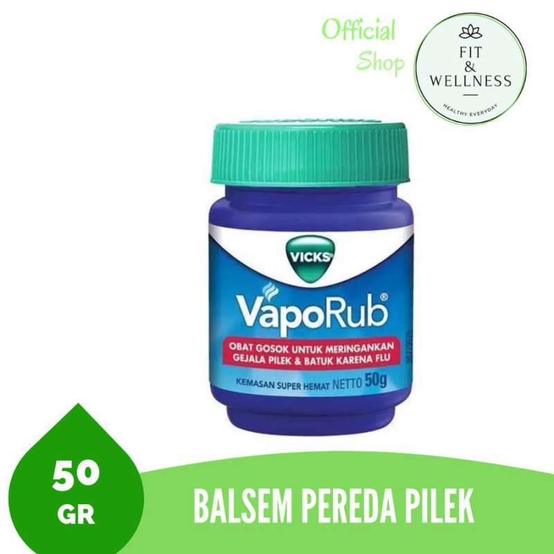 Jual VICKS VAPORUB OBAT GOSOK BATUK FLU PILEK 50GR di Seller Fit ...