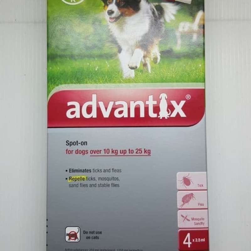 Jual Advantix Dog 10-25 Kg - Obat Kutu Anjing Paling Ampuh - (Per Tube ...