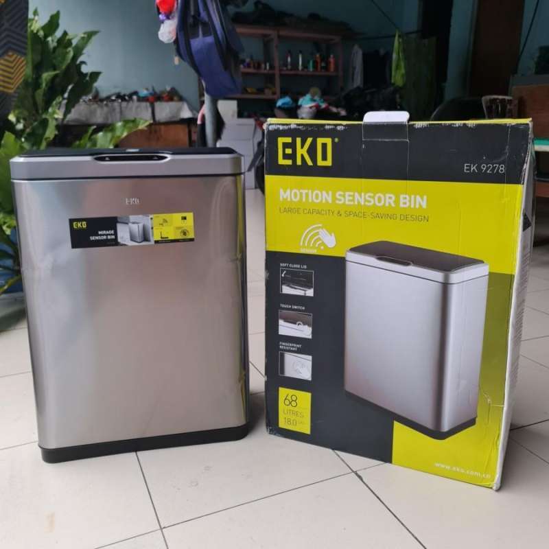 Jual Eko Tempat Sampah Sensor 68 Liter, Mirage Sensor Bin Ek 9278 Baru Di Seller Rama_things ...