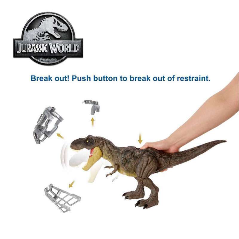 Jual Jurassic World Stomp 'n Escape Tyrannosaurus Rex - Mainan Action ...