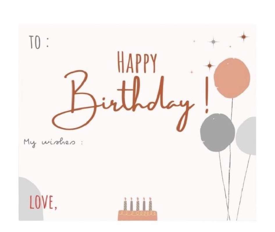 Jual Kartu Ucapan Happy Birthday Kartu Ucapan Ulang Tahun Ukuran Besar A6 Di Seller Lafozha