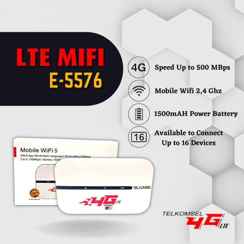 Promo Modem Mifi E5576 4g Lte 500mbps All Operator Diskon 11% Di Seller ...