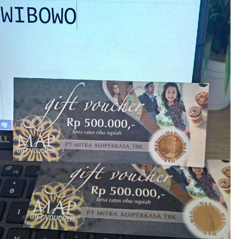 Jual VOUCHER MAP 500 ribu 500.000 Gift Card exp Dec 2024 di Seller Toko ...