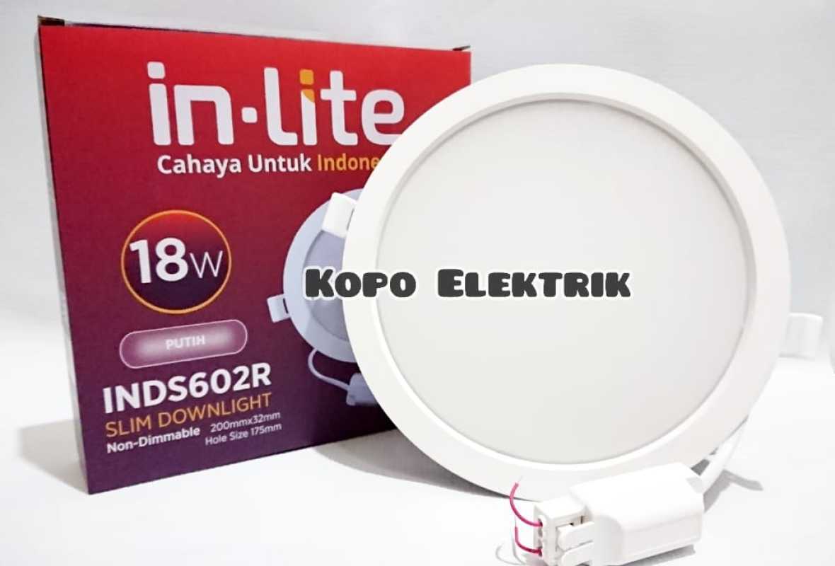 Promo Lampu Downlight Led Inds602r 18 Watt Inlite Slim Diskon 38% Di ...