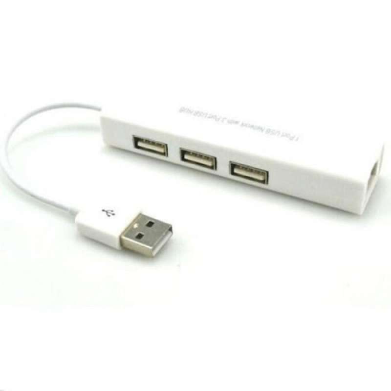 Jual USB to LAN Ethernet External Network Card with USB Hub - 8152 di ...