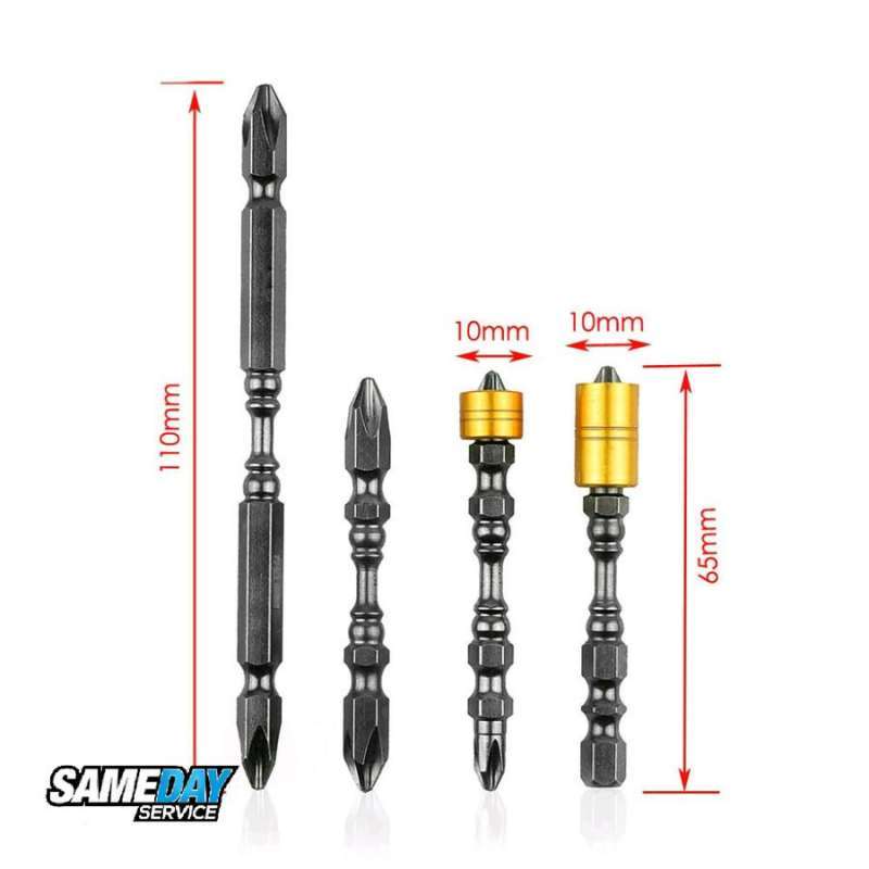 Jual Mata Obeng Double Head Magnetic Screwdriver Philips Hex 4pcs di ...