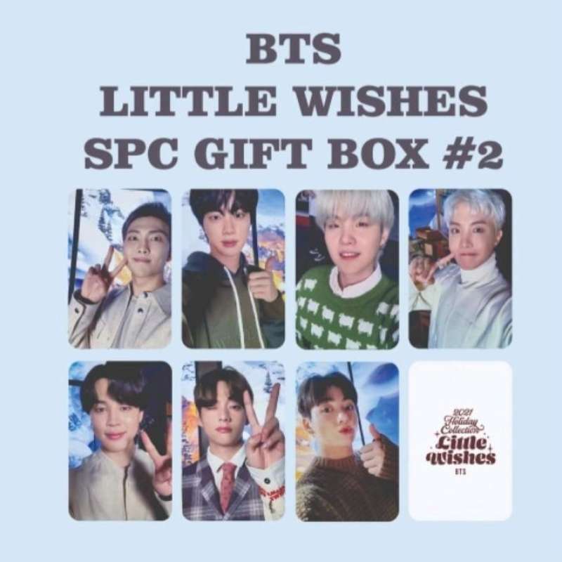 Jual [7pcs] BTS LITTLE WISHES SPECIAL GIF PHOTOCARD & FREE 3 STICKER ...