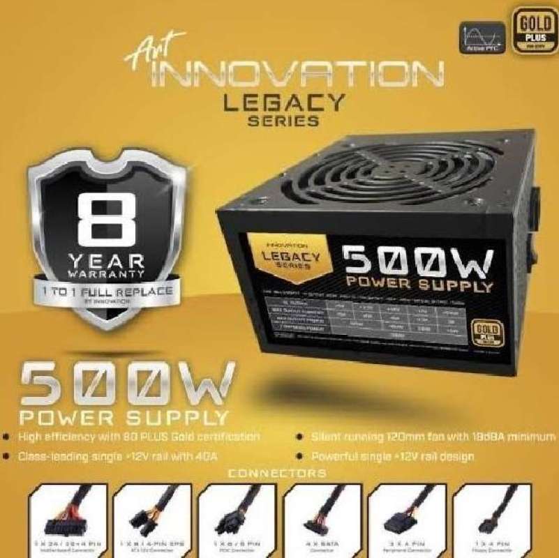 Jual Power Supply Innovation 500W 80+ Gold Legacy Series- PSU di Seller ... Jual Power Supply Innovation 500W 80+ Gold Legacy Series- PSU di Seller ...