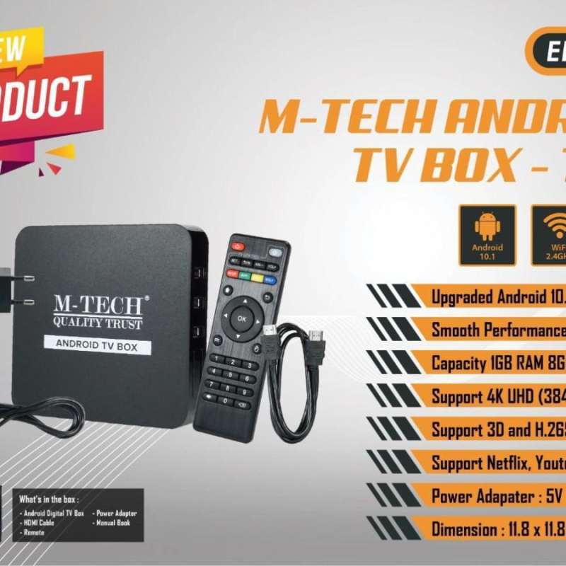 Jual M-tech Tv Box Android 4k Ultra Hd Di Seller Mantap Baru - Mantap ...