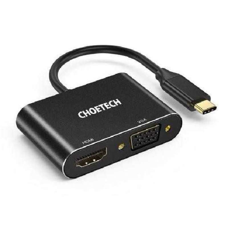 Jual CHOETECH Kabel Converter USB Type C to HDMI 4K VGA 1080P - HUB di ...