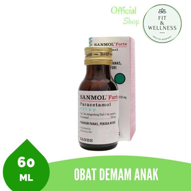 Jual Sanmol Forte Sirup 60 mL - Pereda Demam, Sakit Gigi, Sakit Kepala di Seller Fit& wellness ...