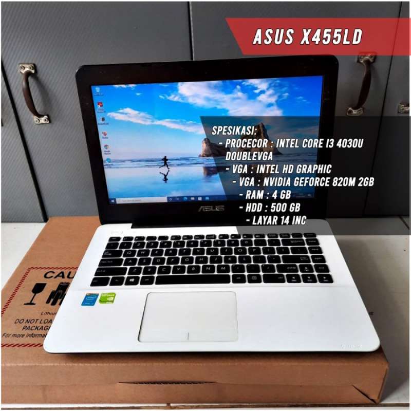 Jual Laptop Asus X455ld Intel Core I3 4030u Ram 4/500gb Double Vga ...