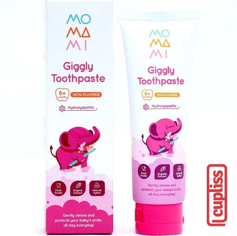 Promo MoMaMi Giggly Toothpaste Non Fluoride 50gr 129351 50 gr Diskon 22 ...