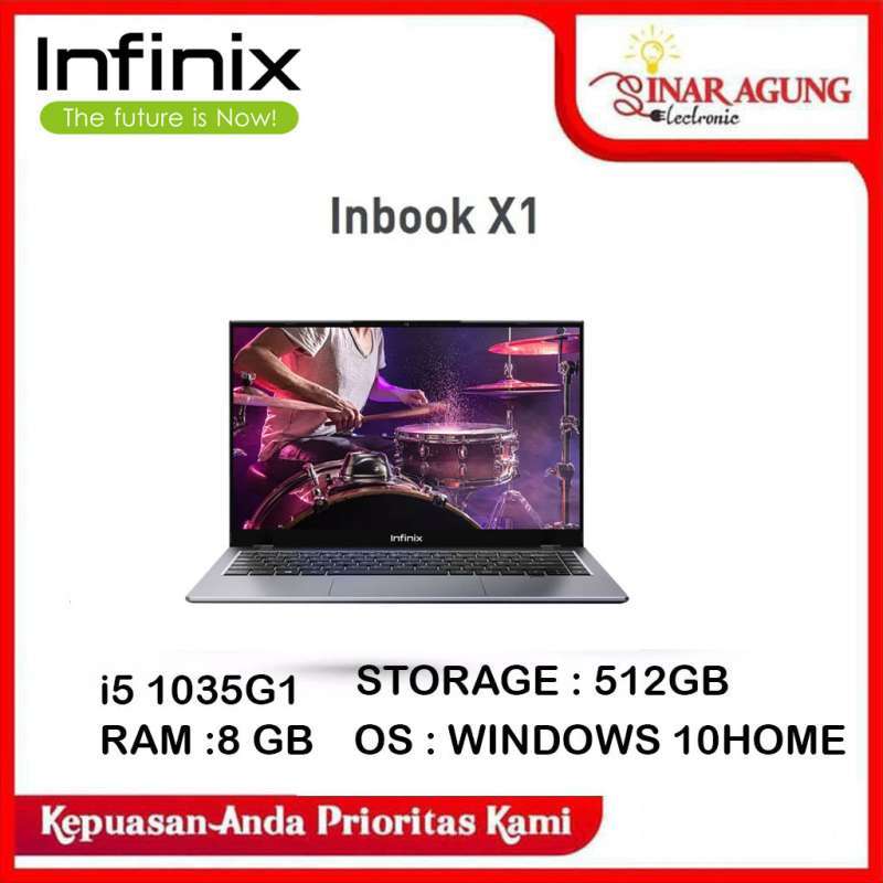 Jual INFINIX LAPTOP INBOOX X1 CORE I5-1035G1 8GB+512GB SSD WIN 10 di ...