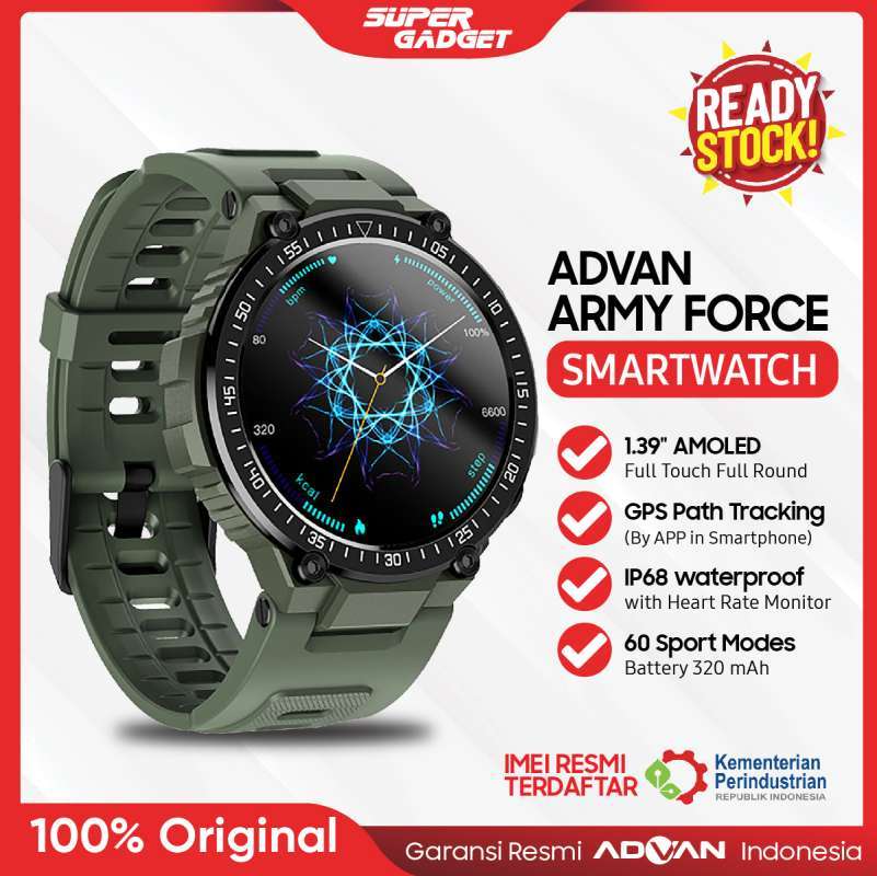 Jual Advan Army Force Smartwatch Jam Tangan Bluetooth Jam Pintar ...