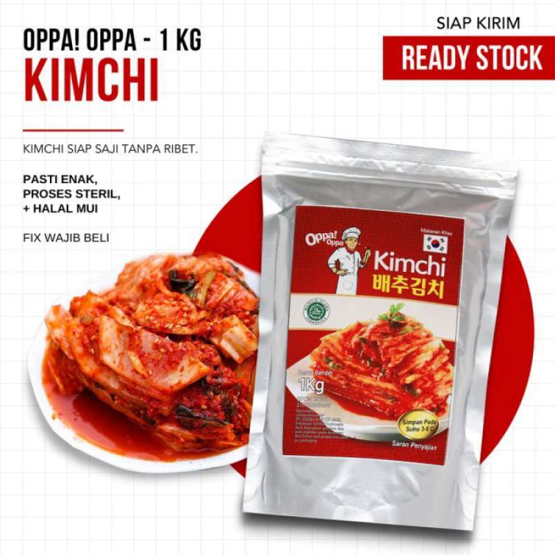 Jual Oppa Kimchi Sawi Korea Fresh 1kg Halal Java Super Food Di Seller ...