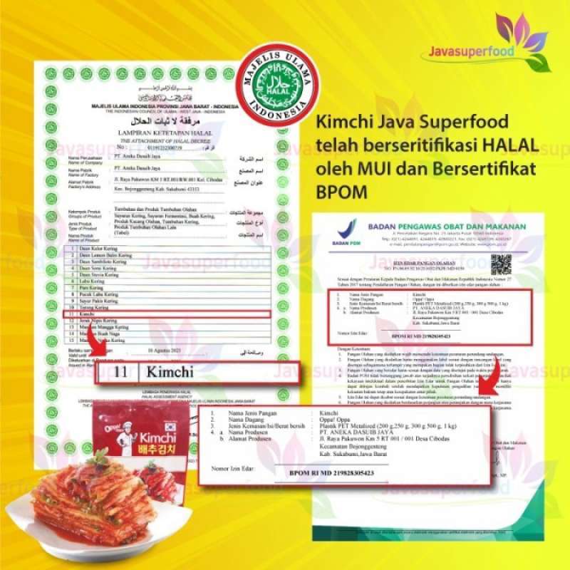 Jual Oppa Kimchi Sawi Korea Fresh 1kg Halal Java Super Food Di Seller ...