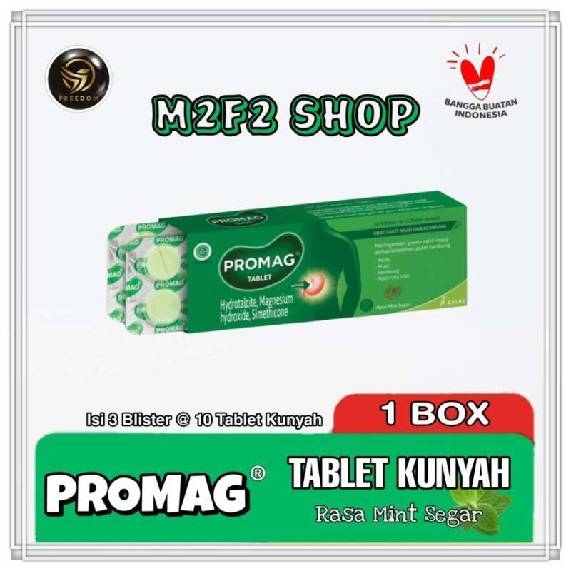 Promo Promag Tablet Kunyah Obat Sakit Maag dan Kembung - (Kemasan 1 Box ...