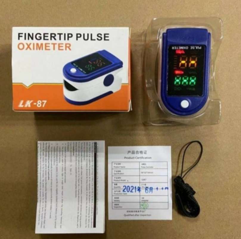 Jual READY FINGERTIP PULSE OXIMETER LK-87 / OXYMETER LK87 ALAT UKUR ...