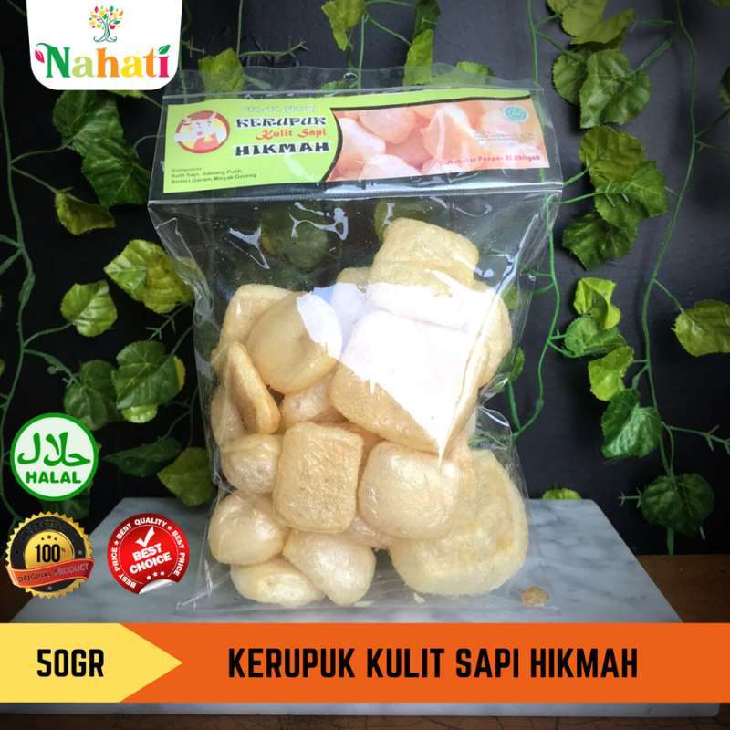 Jual Kerupuk Kulit Sapi Hikmah 50gr Cemilan Kerupuk Kulit Di Seller