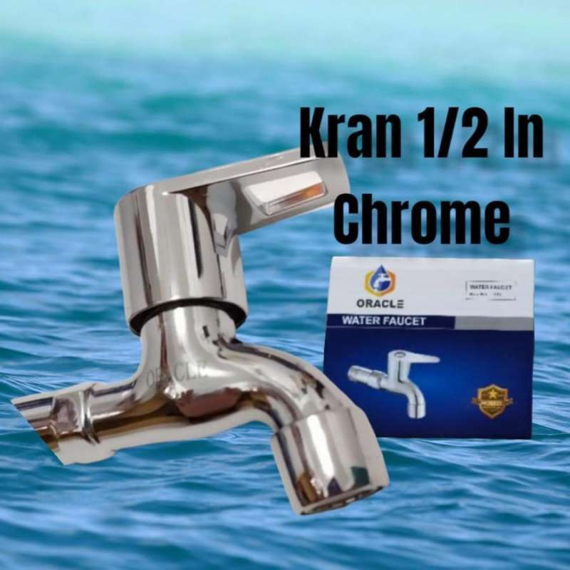 Jual Kran Air Tembok Oracle Chrome Keran Air Tembok 1/2 In di Seller ...