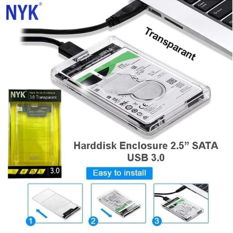 Promo Casing Hardisk Hdd External Enclosure 2.5 Sata Usb 3.0 Transparan ...