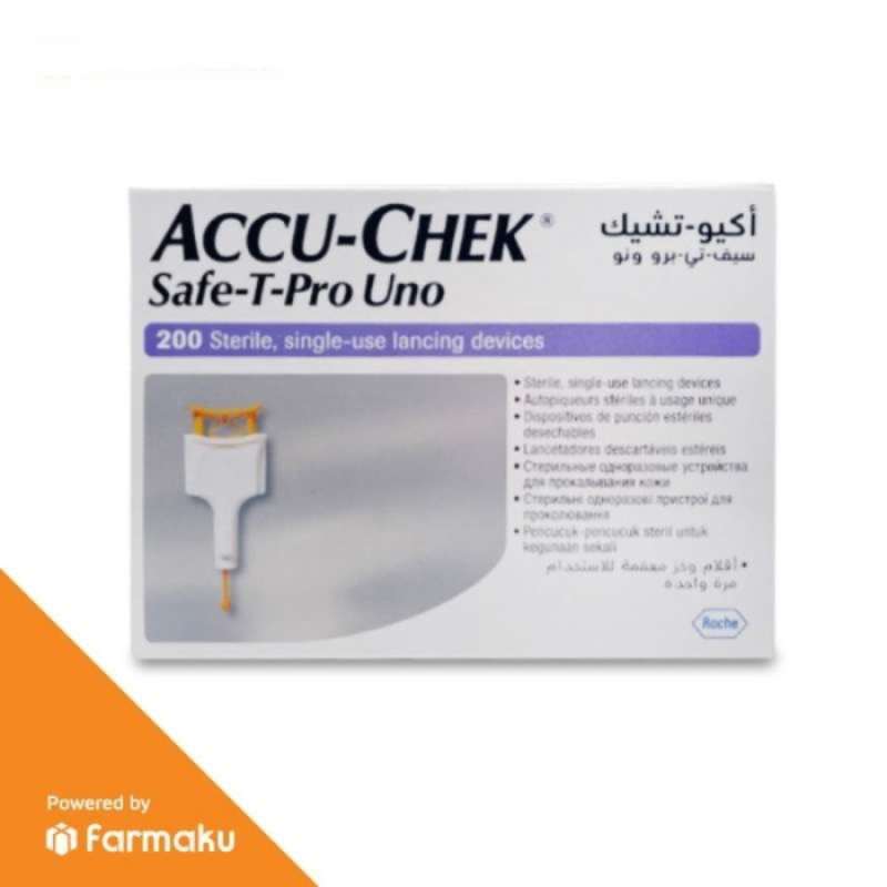 Promo Accu-Chek Safe T Pro Uno Lancet / Jarum Cek Tes Gula Darah Isi ...