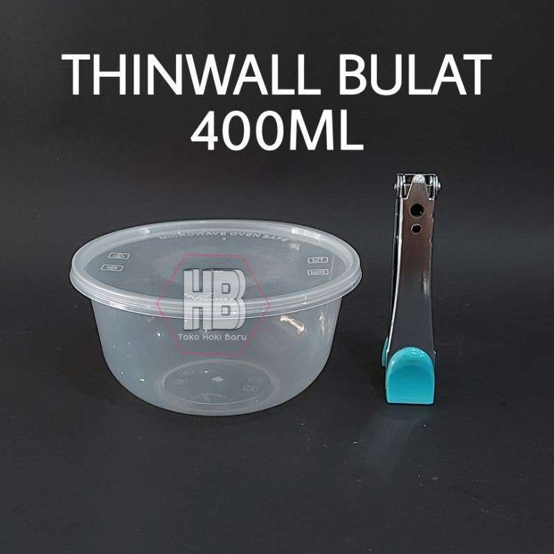 Jual Thinwall Bowl 400 Ml Tutup Mangkuk Dessert Cup Pudding