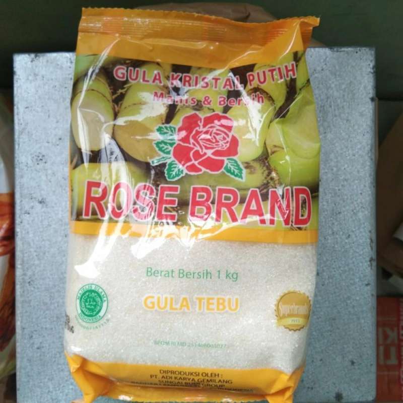 Jual Gula pasir Rosebrand Gula tebu kuning 1 kg di Seller Tbk ValueMart ...