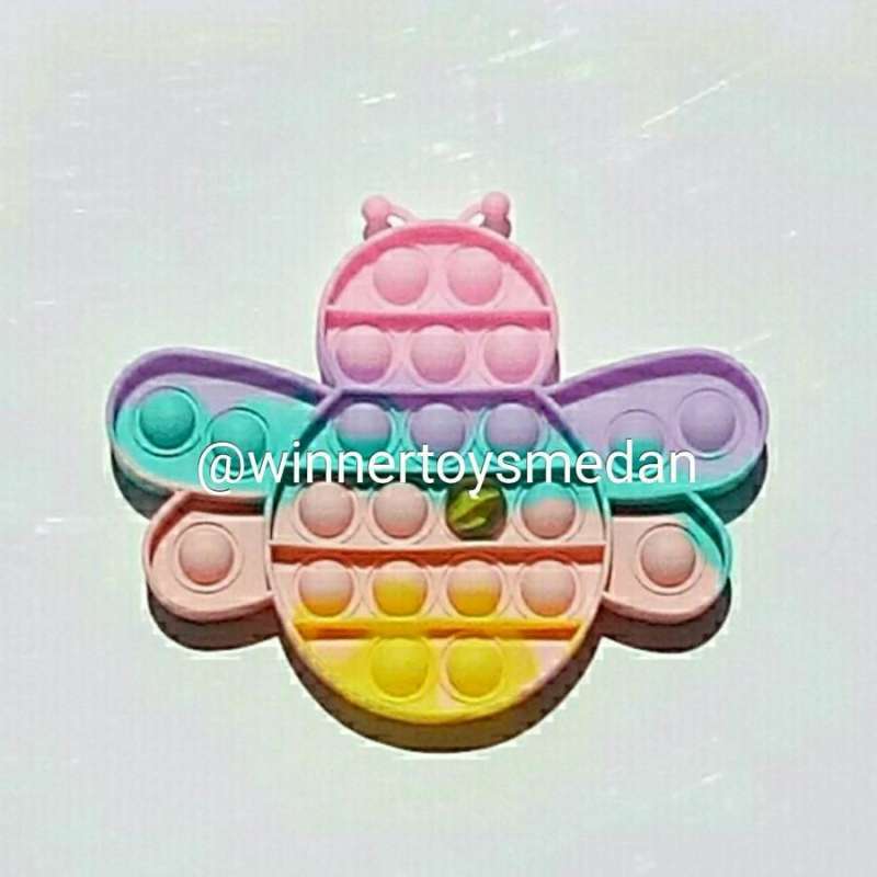 Jual Mainan Pop it fidget Rainbow / Popit unicorn / Mainan tiktok di ...