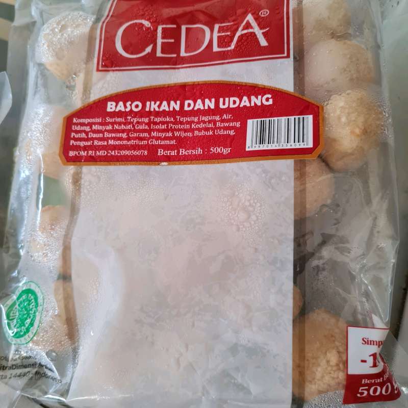 Promo cedea bakso ikan dan udang 500gr di Seller Dapur Cuwhie - Kota ...