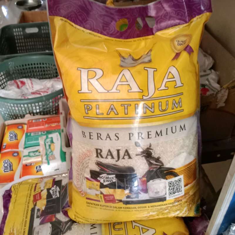 Jual Beras/Beras premium/Beras premium raja platinum 5 kg di Seller ...