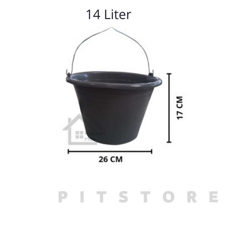 Jual Jual Ember Berbagai Ukuran Liter - 14 L Hitam Di Seller Pit Store ...