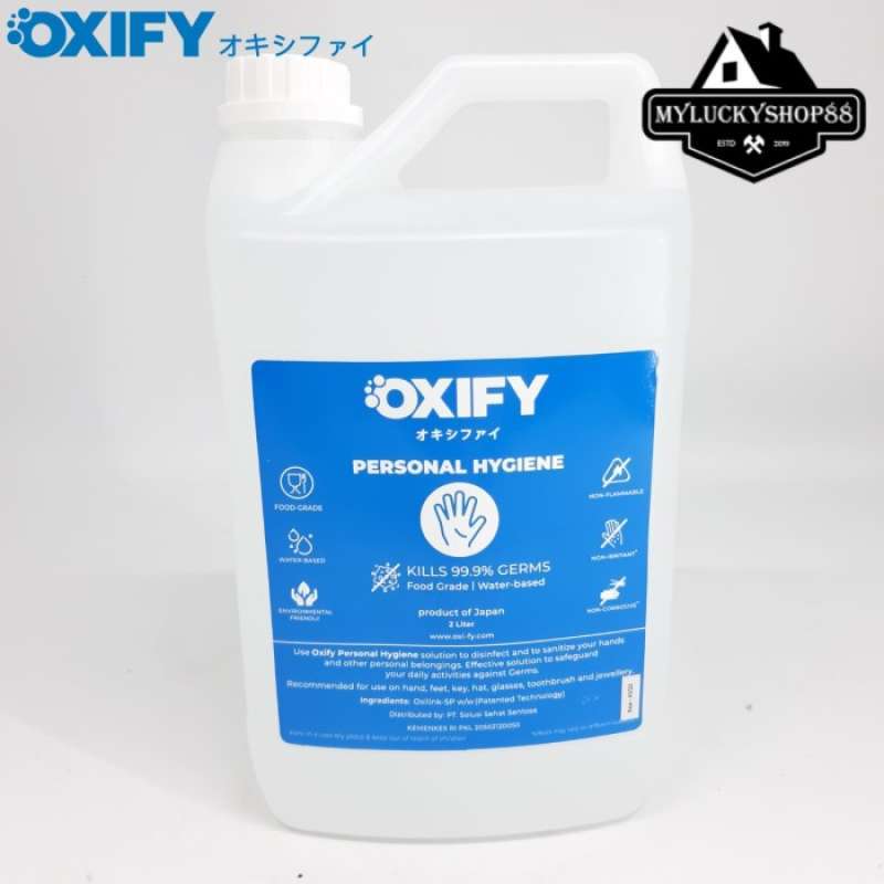 Jual OXIFY PERSONAL HYGIENE WATER BASED SANITIZER DISINFECTANT JAPAN 2L ...