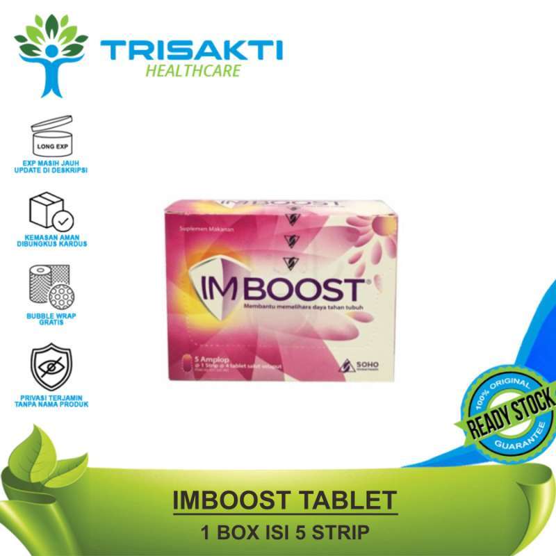 Jual Imboost Tab Box Isi 20 Tablet Suplemen Daya Tahan Tubuh di Seller ...