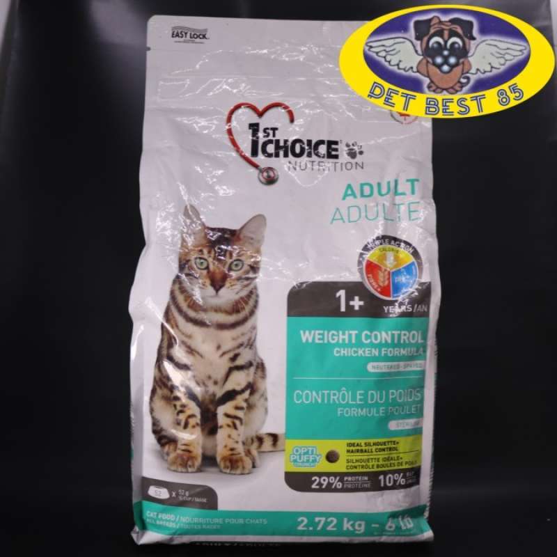 Jual 1st Choice Weight Control 2,72kg Makanan Kucing Kelebihan Berat ...