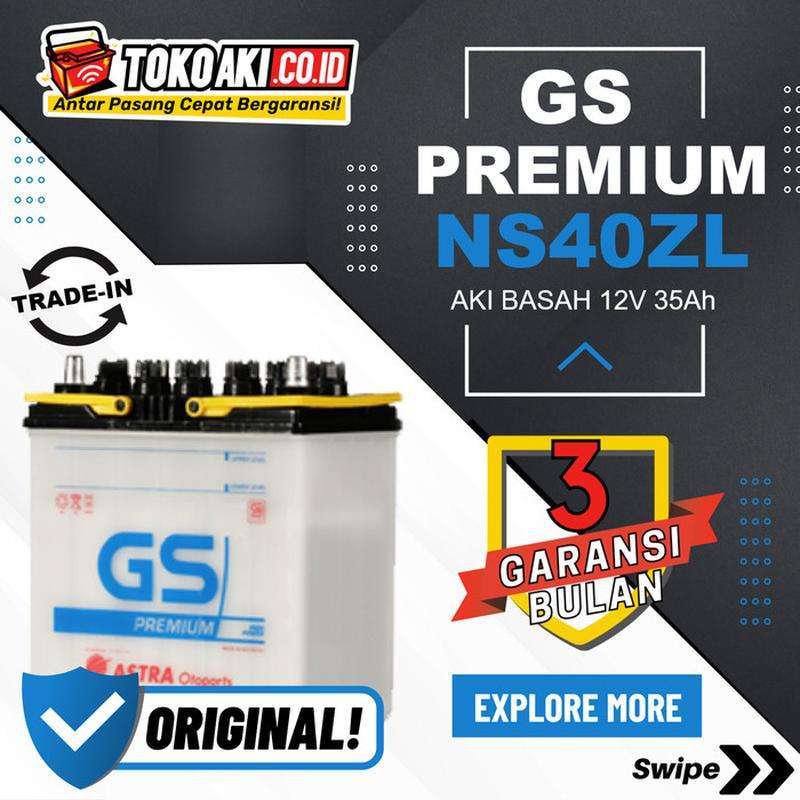 Jual Aki Toyota Etios 2013-2017 - GS Astra Prem. NS40ZL+Mod - 35Ah ...