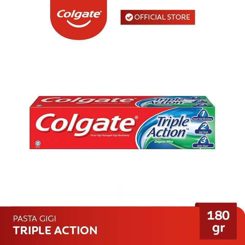 Jual COLGATE TOOTHPASTE TRIPLE ACTION 180 GR di Seller FRESTIVE ...