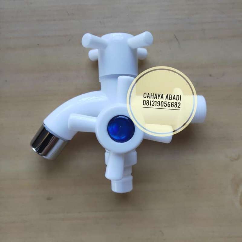 Jual KERAN / KRAN CABANG SHOWER PVC PUTIH CALVANO 02 di Seller cahaya ...