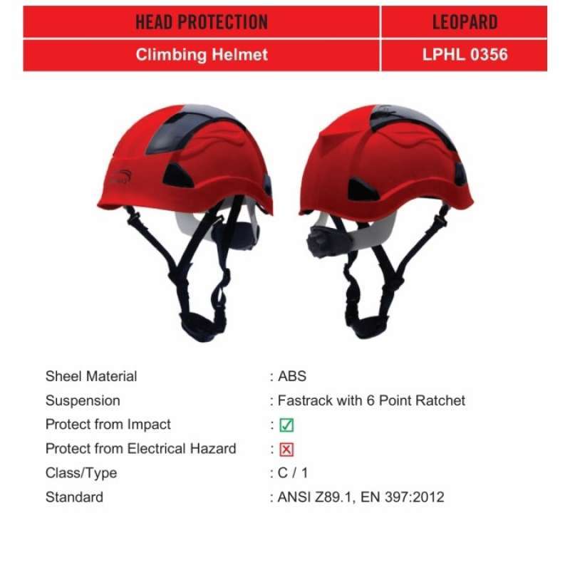 Promo Helm Safety Climbing Leopard Lphl 0356 / Helm Safety Panjat ...
