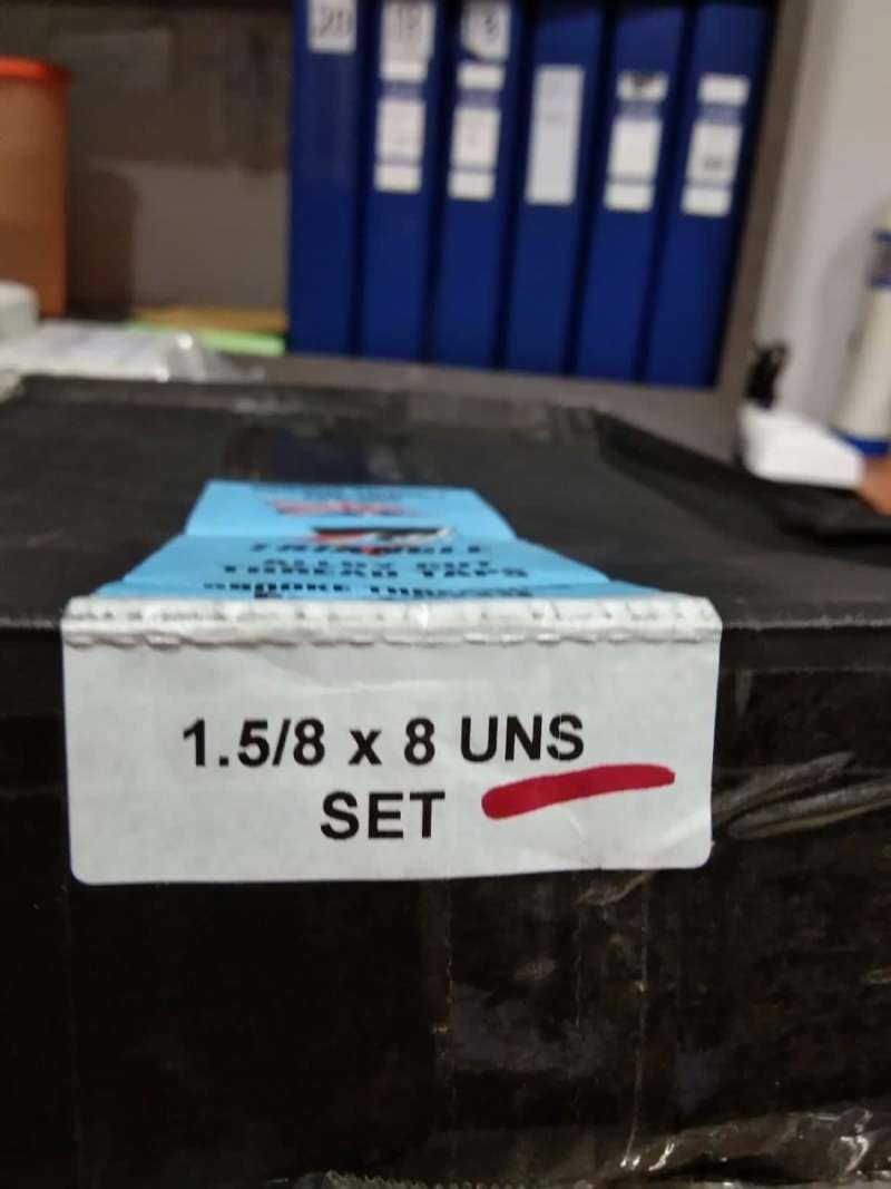 Jual Hand Tap Mata Tap 1 - 5/8 x 8 inch UNS TRIANGLE ENGLAND di Seller ...