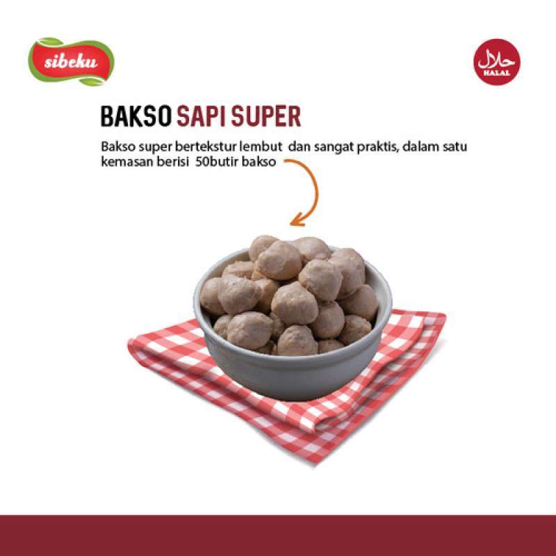 Jual Bakso Sapi Super Halal 600gr Frozen Food - Sibeku Di Seller Sibeku ...