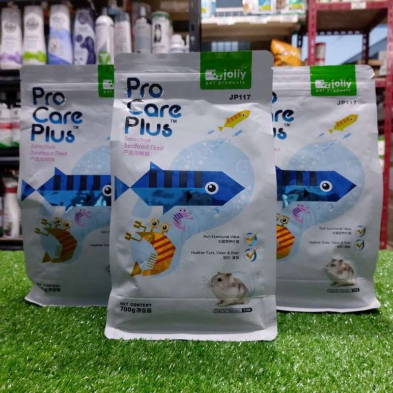 Jual Makanan Hamster Jolly Pro Care Plus Seafood JP 117 700gr Grain ...
