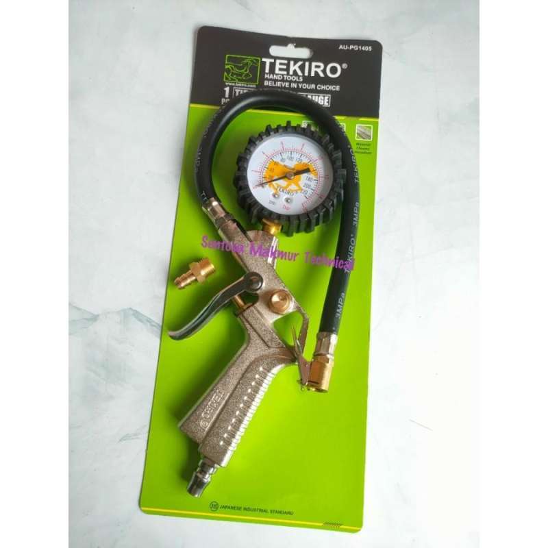 Jual TEKIRO 3 in 1 Tire Air Inflator Pressure Gauge Isi Ukur Ukuran ...