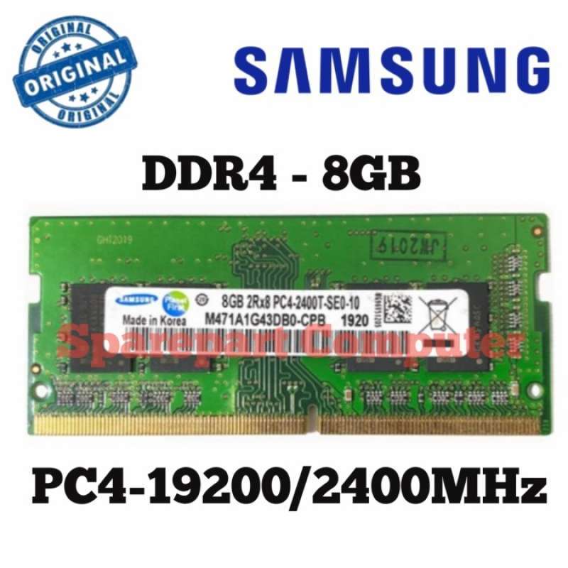 Promo Ram Nb Ddr4 8Gb Pc4-2400 Mhz 19200 Ram Sodimm Laptop/Notebook ...