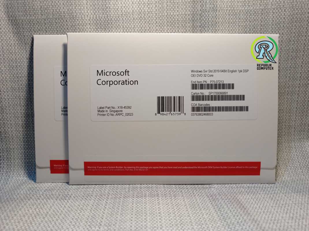 Promo Windows server 2019 standard 32 core full version 64 bit original ...