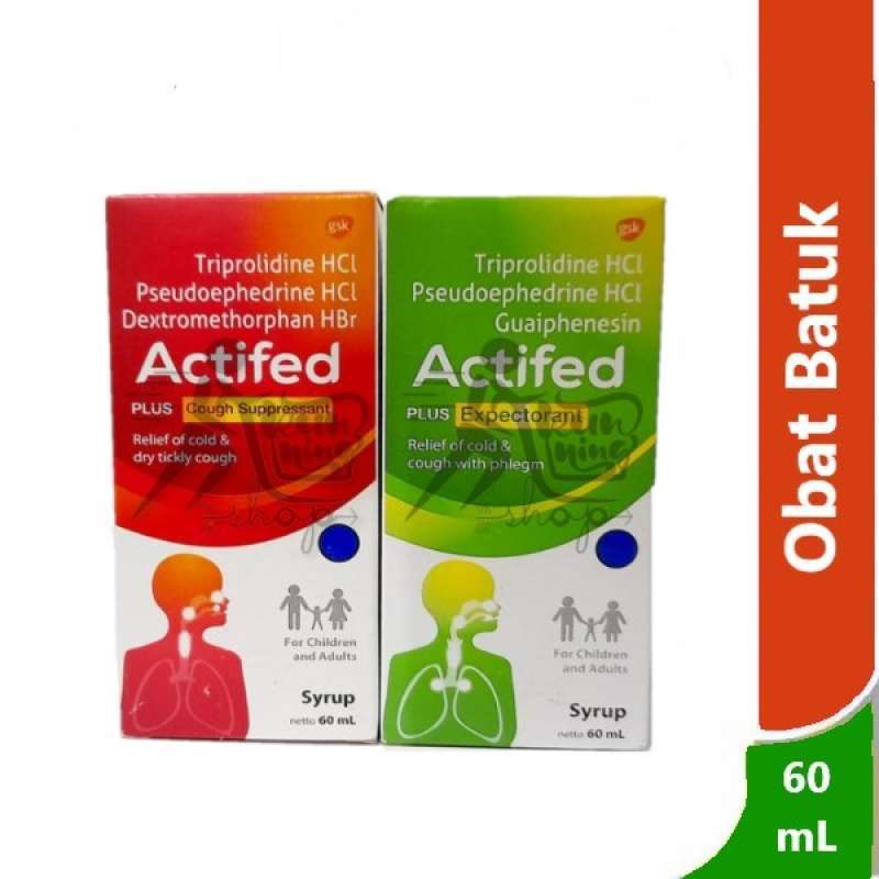 Jual Actifed Expectorant dan Actifed Cough Suppresant 60 mL - obat ...