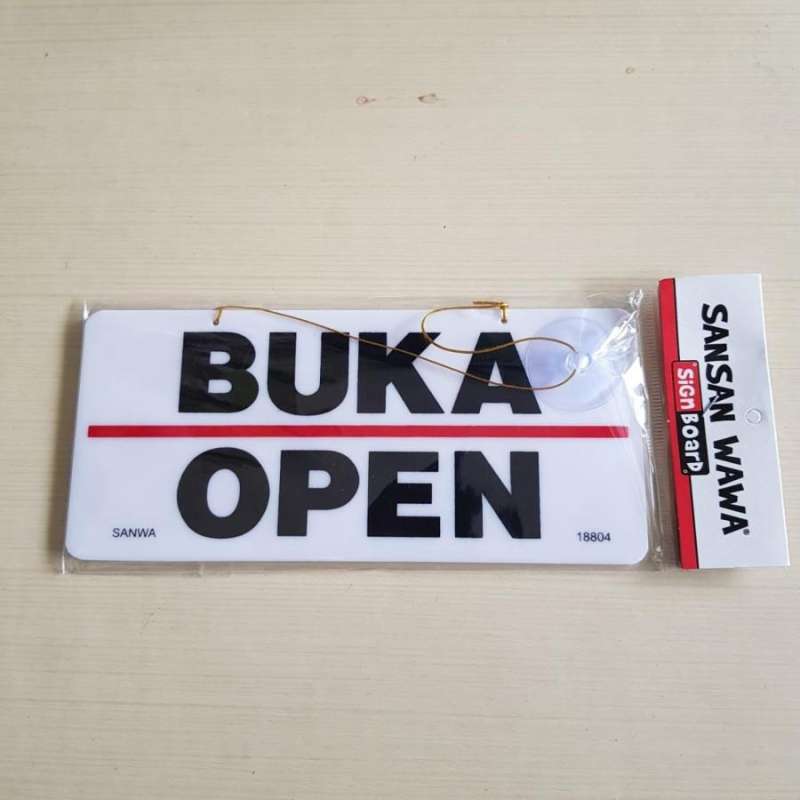 Jual 1 Biji Tulisan Buka Tutup Bahan Akrilik Tulisan Buka Open Dan ...