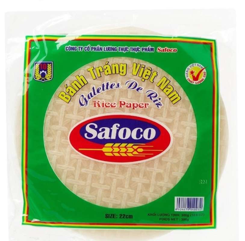 Jual Safoco Rice Paper 22cm I Banh Trang Viet Nam I kulit Lumpia - 300 ...