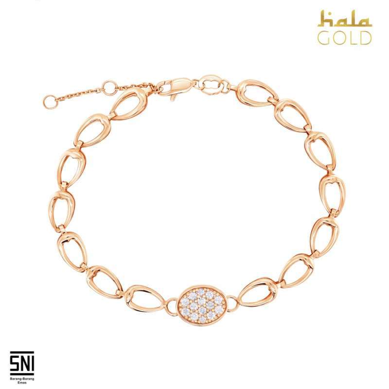 Promo Gelang Hala Gold Tresna Vol.2 Collections BC210369 - ROSE GOLD ...